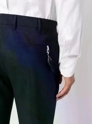 PT TORINO Check-print Tapered Trousers