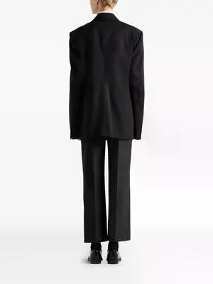 Prada Gabardine-weave Trousers - Grey