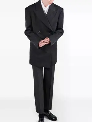 Prada Gabardine-weave Trousers - Grey