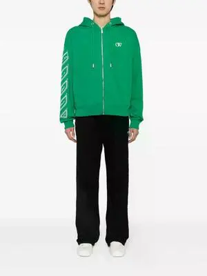 Off-White Diag-stripe Embroidered Track Pants