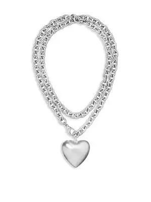 ROXANNE ASSOULIN The Puffy Heart Necklace - Silver