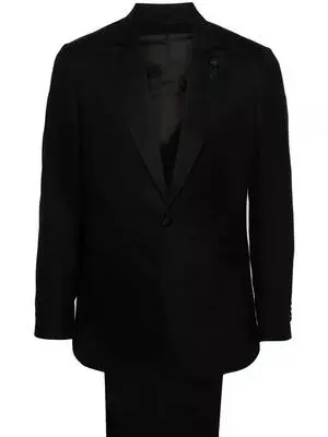 LARDINI Single-breasted Crepe Suit