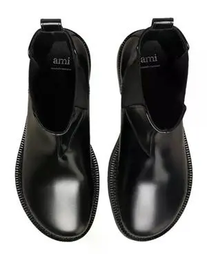 AMI Paris Leather Chelsea Boots