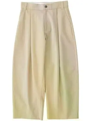 Studio Nicholson Sorte Wide-leg Trousers - Neutrals
