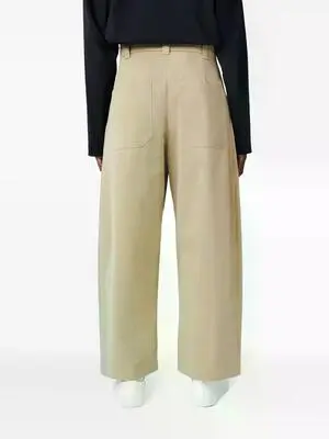 Studio Nicholson Sorte Wide-leg Trousers - Neutrals