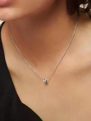 Monica Vinader Diamond Solitaire Necklace