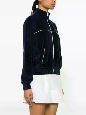 SPORTY & RICH Velour Zip-up Jacket