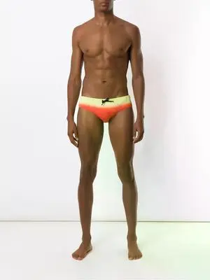 AMIR SLAMA Gradient High-leg Swimming Trunks