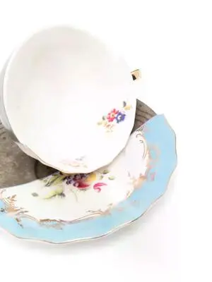 SELETTI Hybrid Kerma Floral-print Tea Cup Set