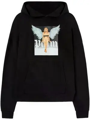 Palm Angels Crystal Pin-up Hoodie