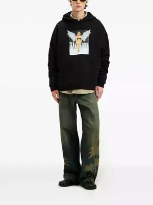 Palm Angels Crystal Pin-up Hoodie