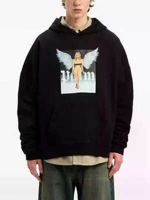 Palm Angels Crystal Pin-up Hoodie