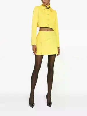 Dolce & Gabbana Monogram-jacquard Cropped Jacket
