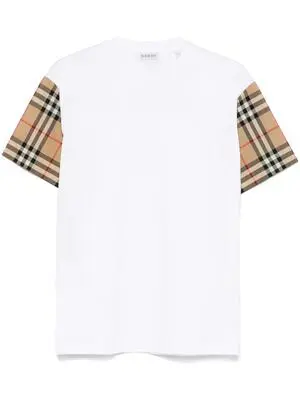 Burberry Vintage Check-detail T-shirt - White