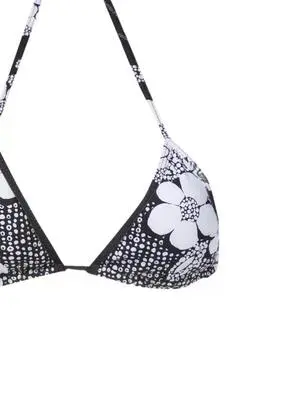 AMIR SLAMA Floral-print Bikini Set