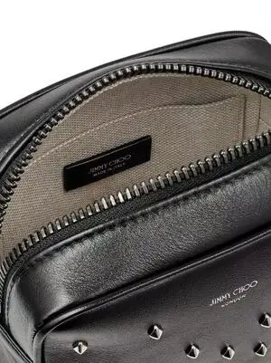 JIMMY CHOO Kimi Leather Messenger Bag
