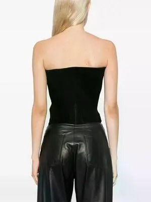 Peserico Lurex Knit Strapless Top