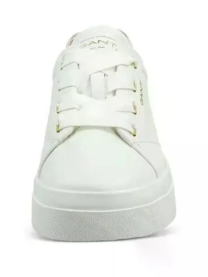 Gant Avona Leather Sneakers With Metallic Accents