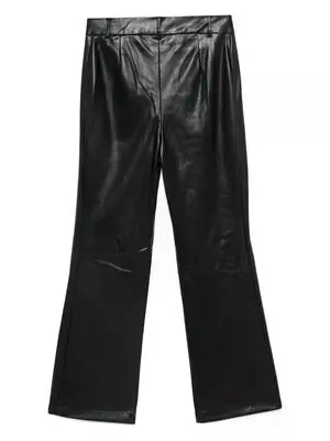 Dkny Flared Faux Leather Trousers