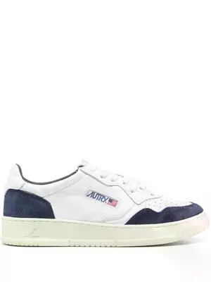 AUTRY Medalist Lace-up Leather Sneakers - White