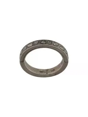 PARTS OF FOUR Diamond Detail Band Ring - Silver