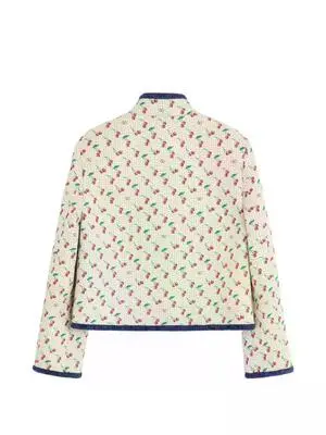 Valentino Garavani Padded Caban With Cherryfic-print Jacquard