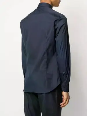 MAZZARELLI Plain Buttoned Shirt - Blue