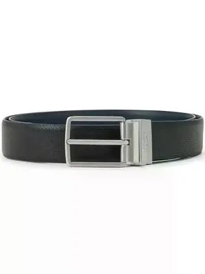 Lacoste Perforated-detail Reversible Belt - Blue