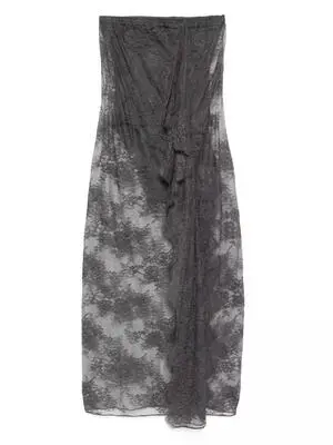 Christopher Esber Floating Lace Dress - Grey