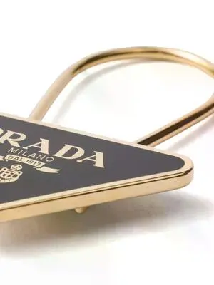 Prada Triangle-logo Keyring
