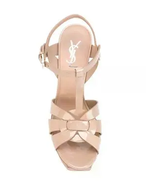 Saint Laurent 105mm Classic Tribute Sandals - Neutrals
