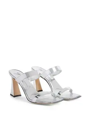 GIUSEPPE ZANOTTI Flaminia Double-strap Sandals - Silver