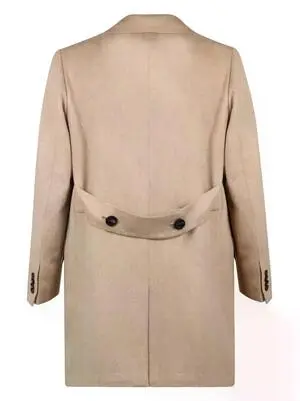 Kiton Single-breasted Cashmere Blend Coat - Neutrals