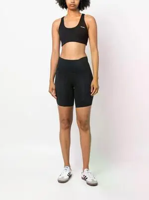 SPORTY & RICH Serif Logo-patch Ribbed Bra