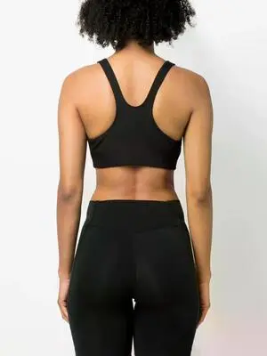 SPORTY & RICH Serif Logo-patch Ribbed Bra