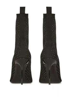 Balmain Skye Stretch-knit Ankle Boots