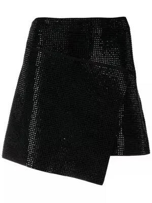 ANDREĀDAMO Crystal-embellished Mini Skirt