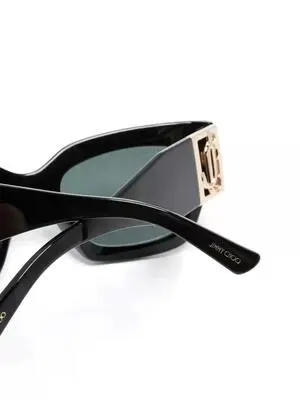 JIMMY CHOO Nena Rectangle-frame Sunglasses