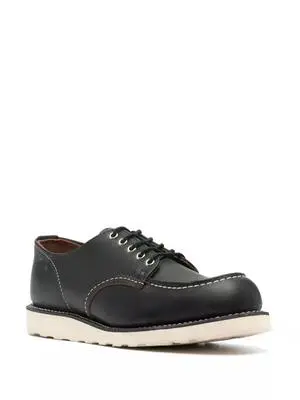 Red Wing Contrast Stitch Lace-up Boat Shoes - Black