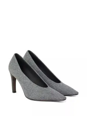 Brunello Cucinelli 85mm Flannel Pumps