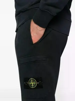 Stone Island Patch-pocket Drawstring Trousers - Blue