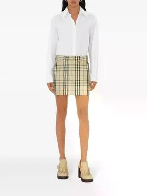 Burberry Check-pattern Mini Skirt