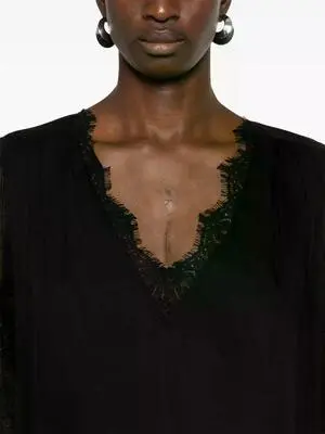 NISSA Semi-sheer Sleeve Mini Dress