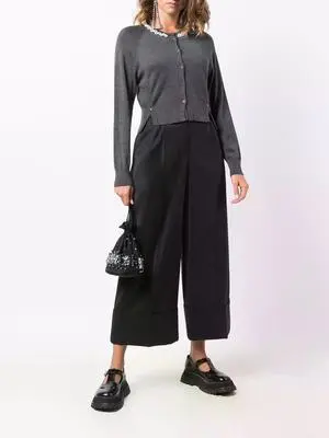 Simone Rocha Cropped Wide-leg Trousers