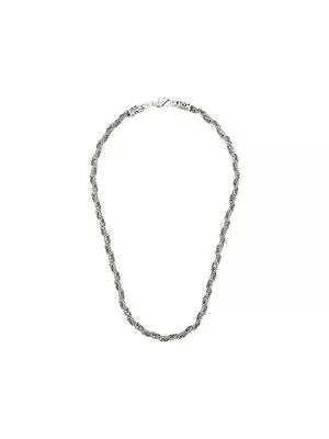 Emanuele Bicocchi Braided Sterling Necklace - Silver