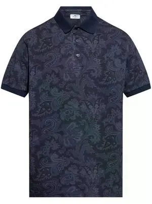 Etro Paisley-print Polo Shirt