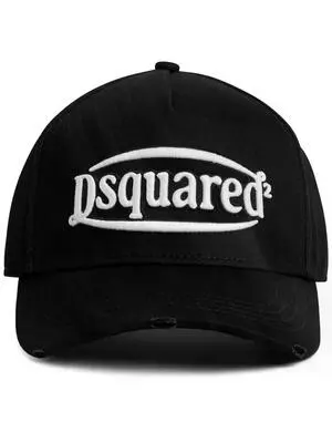 Dsquared2 Logo-embroidered Baseball Cap - Black