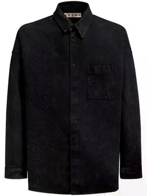 Marni Logo-patch Cotton Shirt