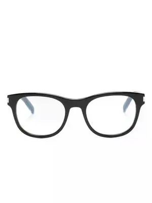 Saint Laurent Oval-frame Glasses - Black