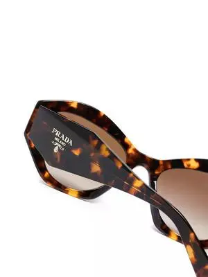 Prada Tortoiseshell Effect Cat-eye Frame Sunglasses